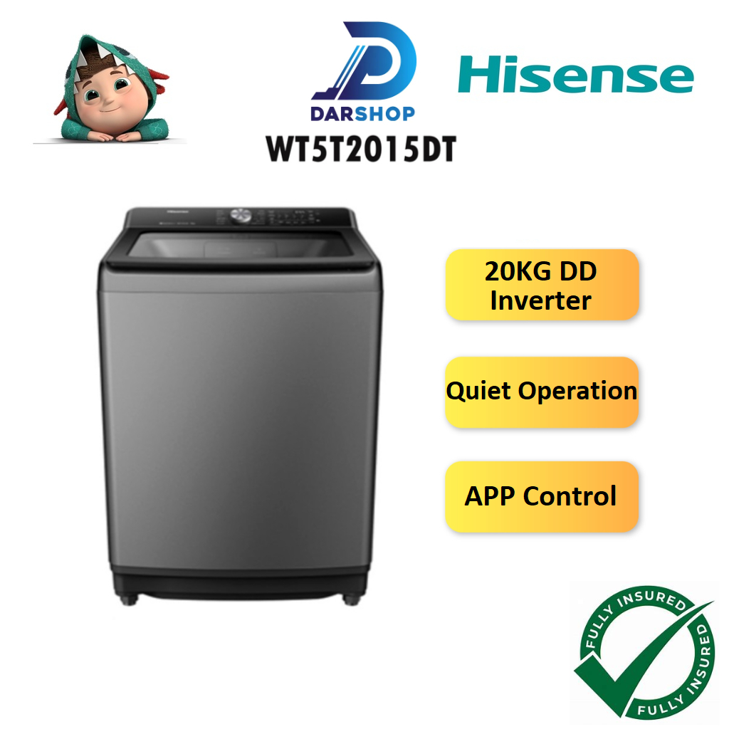 Hisense Washing Machine Inverter 20KG Direct Drive Top Load Washer ...