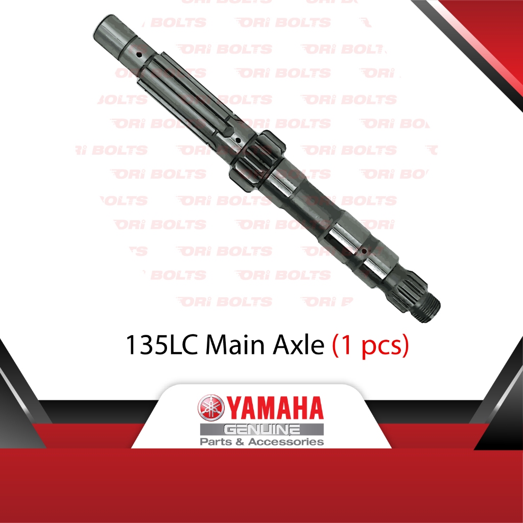 1S9-E7411-10 Yamaha Original 135LC V1 V2 V3 V4 V5 V6 V7 V8 Engine Gear Box Main Axle 12T Gigi 12 ...