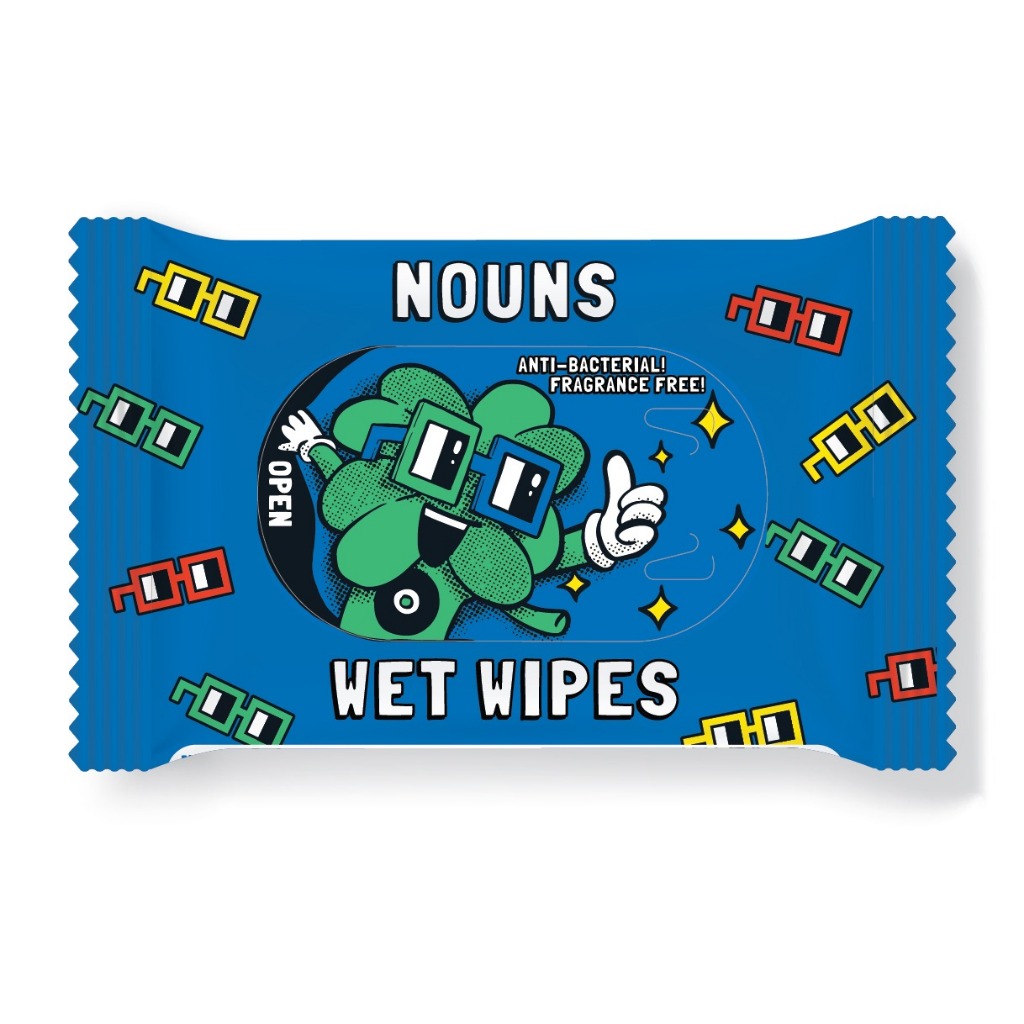 Noun Wet Wipes 8s x 6 packs - Mini Antibacterial Wet Tissue by Nouns ...