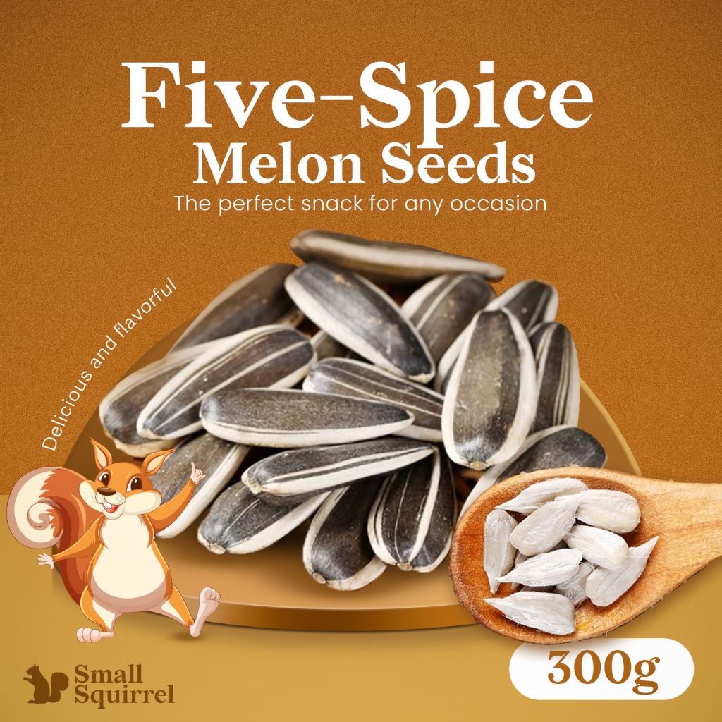 Small Squirrel 瓜子 (五香味, 原味) Sunflower Seeds (Five-spice,Original Flavor) (300g/600g) | Shopee ...