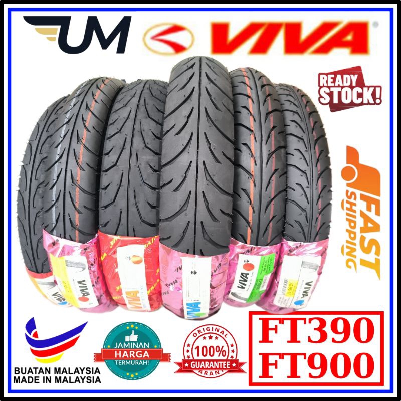 VIVA TUBELESS TYRE FT390 FT900 70/90-17 80 BUNGA TAJAM VIRAL BATTLAX ...