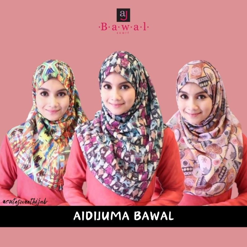 [AJ] - NEW TUDUNG BAWAL AIDIJUMA BLACK LABEL #cotton #oldseasondesign ...