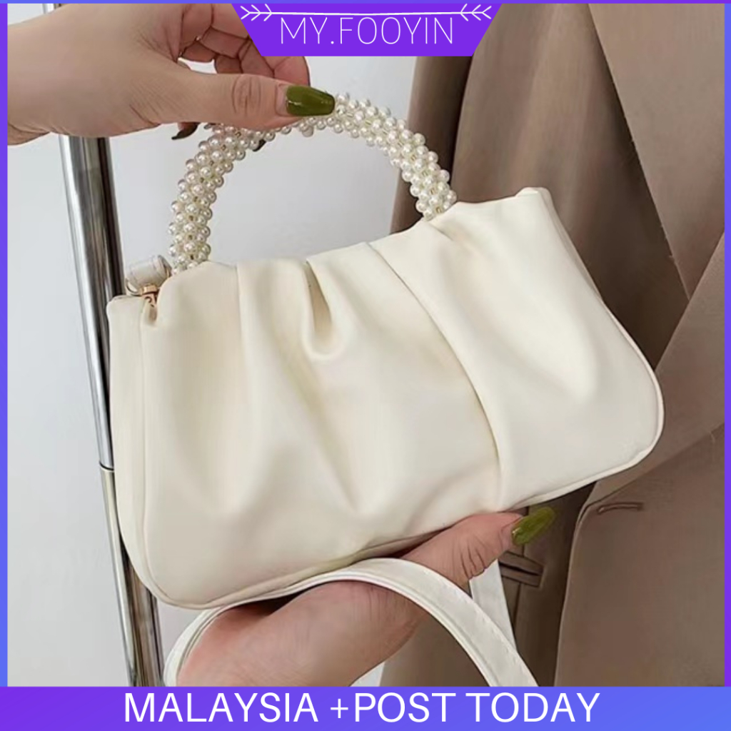 N460 READY STOCK MYFOOYIN Dela Pearl handbag fashion Clutch bag Women ...