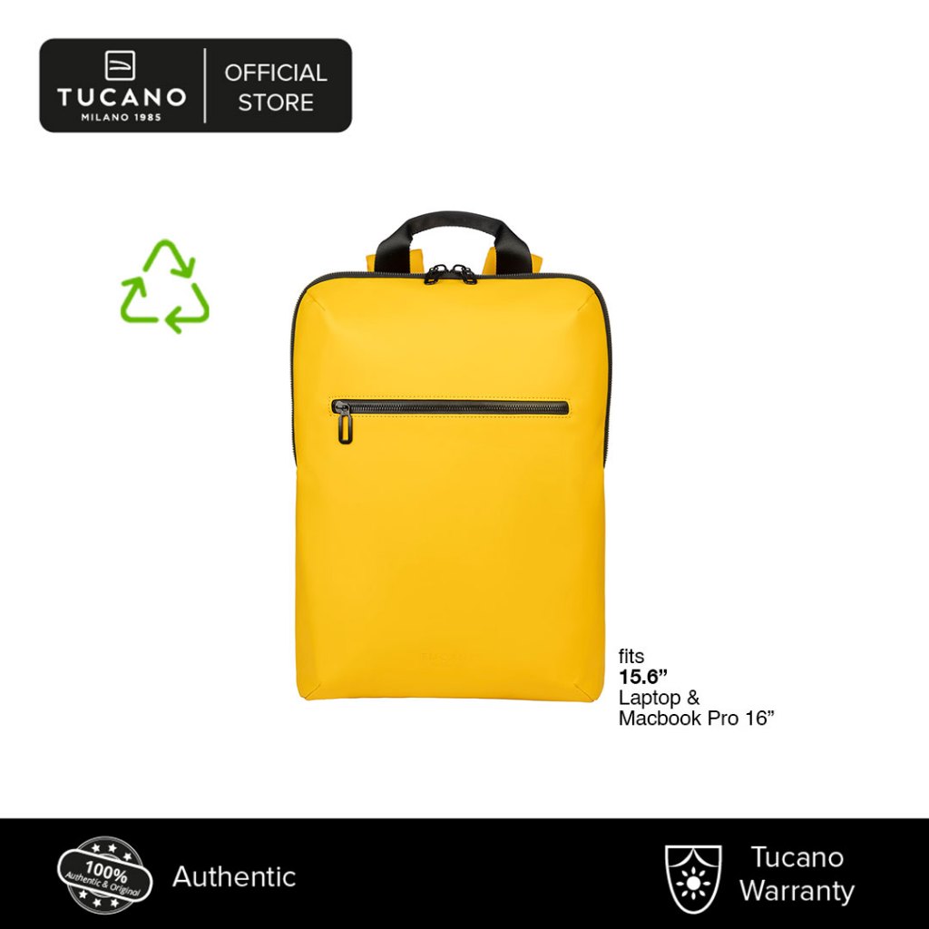 TUCANO GOMMO 15.6" BACKPACK (YELLOW) | Shopee Malaysia