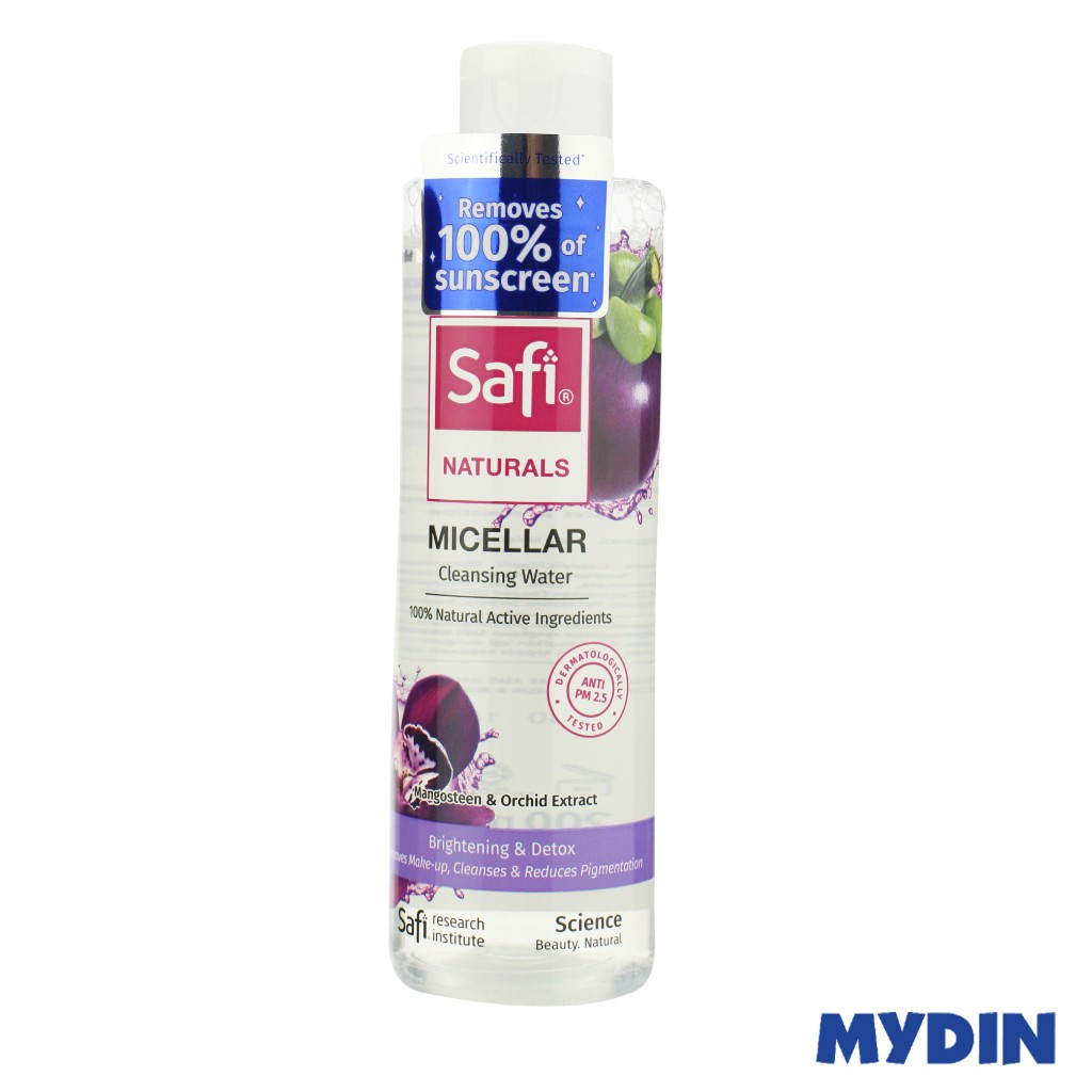 Safi Naturals Micellar Cleansing Water (200ml) - Mangosteen & Orchid ...