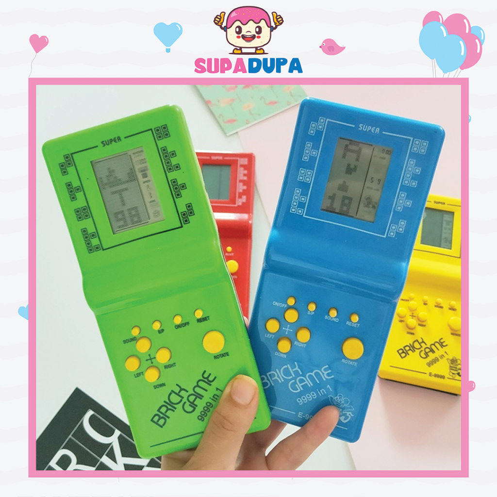 Children Classic Fun Tetris Brick Arcade LCD Toy Retro Mini Game Boy ...