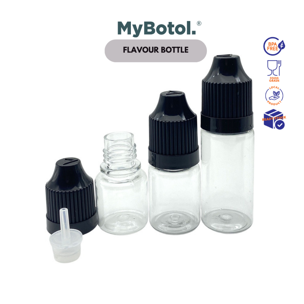 [mybotol] Botol Plastik 10ML Vape Flavour Plastic Empty Bottle ...
