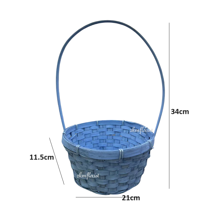 BASKET FRUIT with handle Hamper Rattan Basket Bakul Rotan Buluh ...