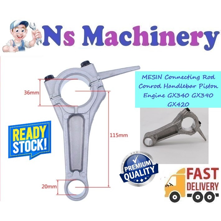 Mesin Connecting Rod Conrod Handlebar Piston Engine GX340 GX390 GX420 ...