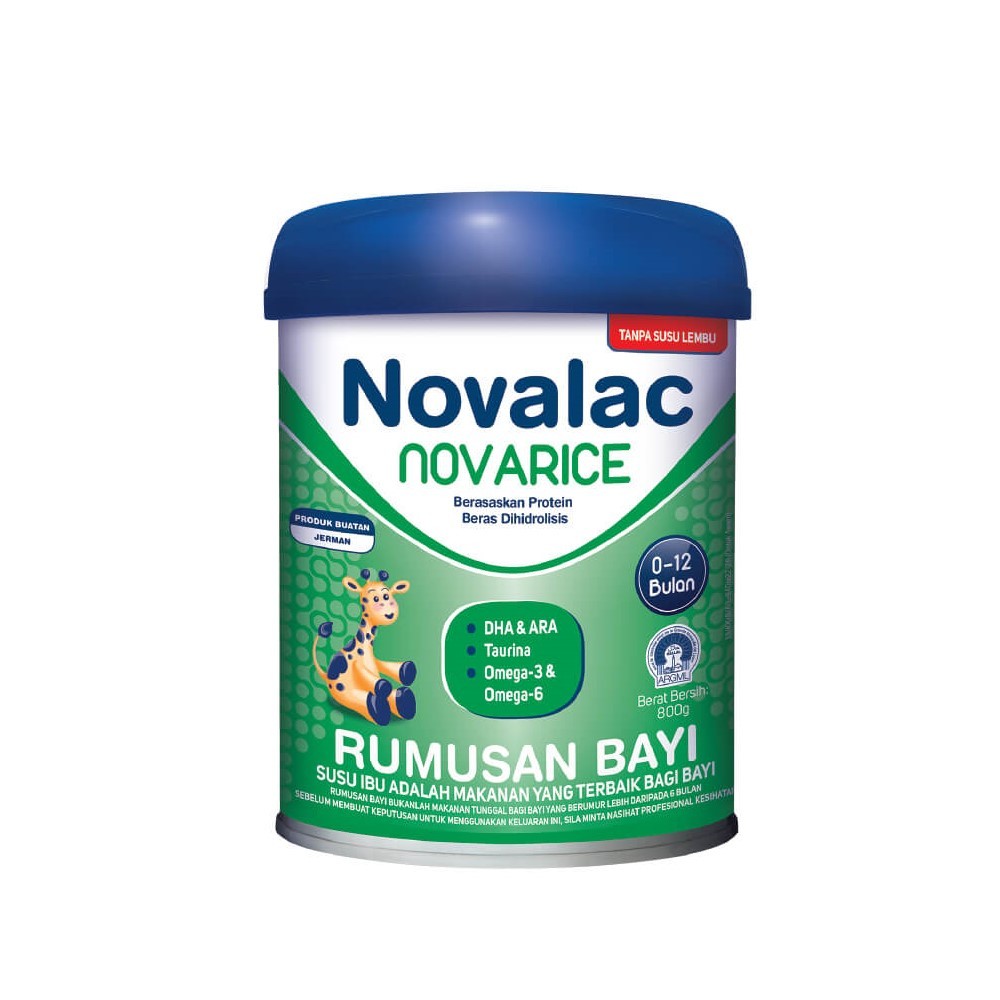NOVALAC NOVARICE RUMUSAN BAYI 0-12BULAN 800G | Shopee Malaysia