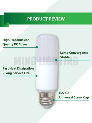 LED Stick Bulb E27 PLC 10W 15W 20W 25W Energy Saving Mentol Lampu Meja Siling Ceiling Lighting ...