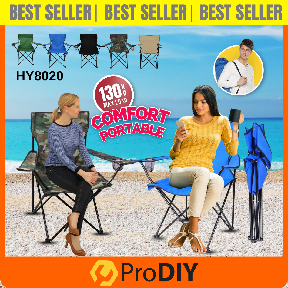 PRODIY Folding Chair Camping Foldable Chair Picnic Chair Kerusi Camping ...