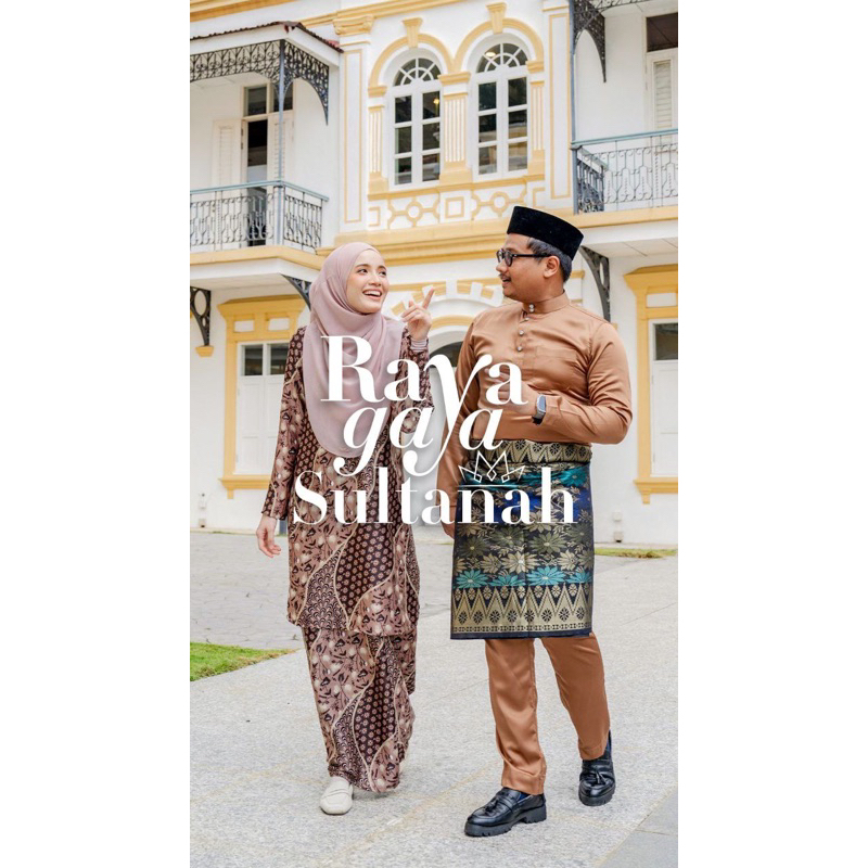 [LUVLA] Baju Kurung Moden BATIK Alifa Azra / Crepe Silk / XS-5XL / Baju Kurung RAYA 2024 ...