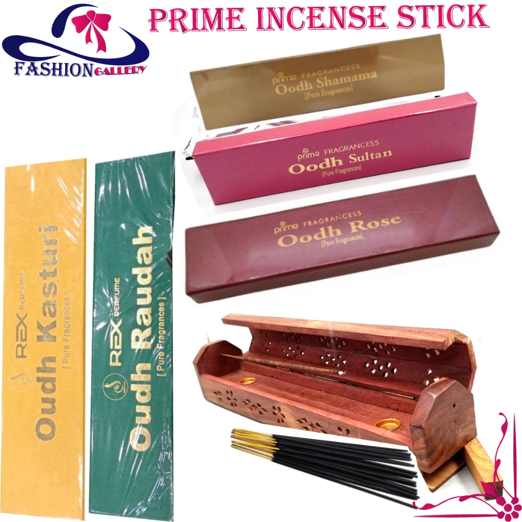 PRIME FRAGRANCE OUDH KASTURI/RAUDAH/ROSE/SULTAN INCENSE STICKS 50G (1BOX 20 STICK) [READY STOCK ...