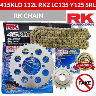 ORIGINAL RKM 415 428 SPROCKET SET CHAIN GOLD O RING 132L LC135 Y125Z ...