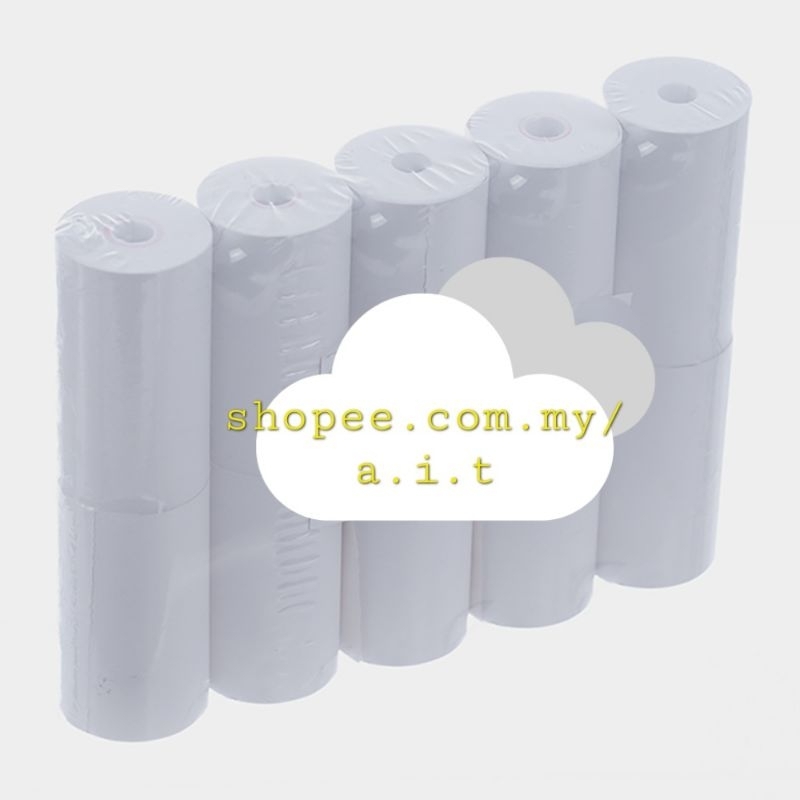 Kertas Resit Receipt Paper Roll for Thermal Printer Sunmi V2 Top Up ...