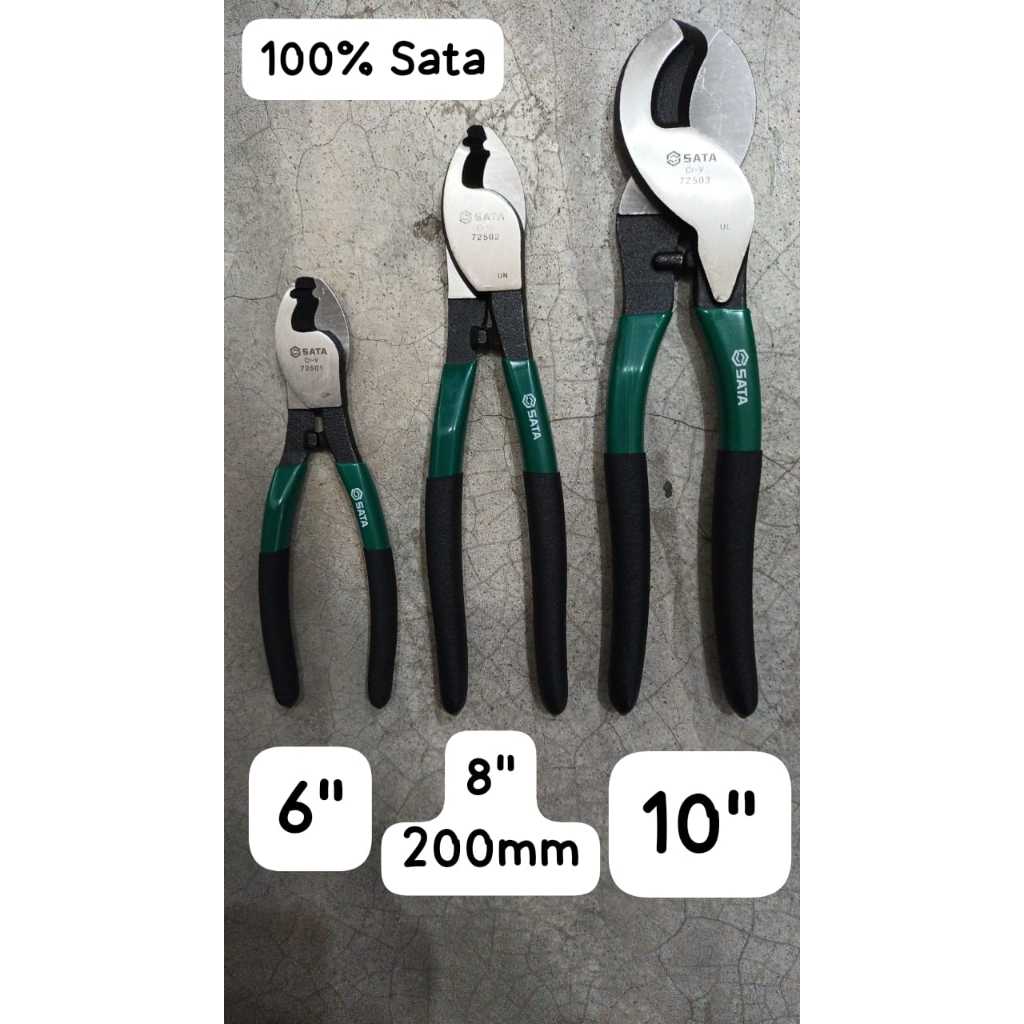 SATA 72501 72502 72503 CABLE CUTTER / WIRE AND CABLE CUTTING PLIERS 6 ...