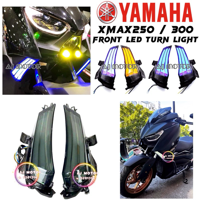 [ FRONT LED SIGNAL TURN LIGHT ] YAMAHA XMAX250 XMAX300 V1 XMAX 250 LAMPU BESAR HEAD LAMP TAIL ...