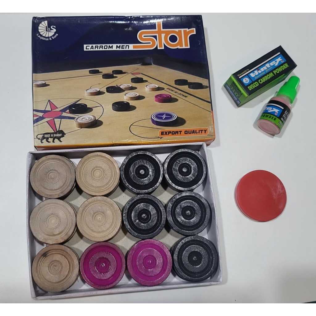 CARROM MEN striker carrom wintex carrom powder disco powder carrom men ...