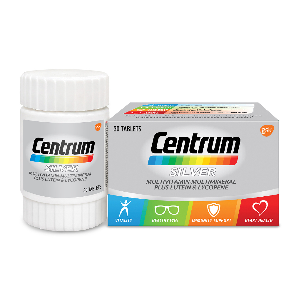 CENTRUM / SILVER MULTIVIT-MULTIMINERA PLUS LUTEIN 30TABLETS | Shopee ...