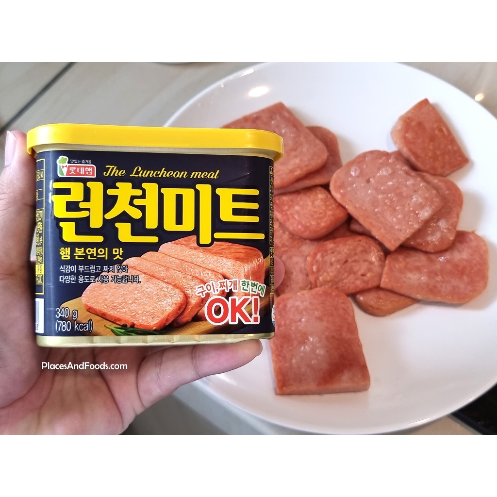 Lotte Pure Pork OK Luncheon Meat 韩国猪午餐肉 340g | Shopee Malaysia