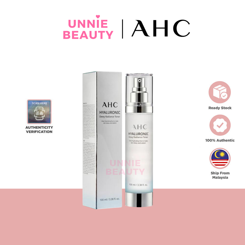 AHC Hyaluronic Dewy Radiance Toner (2nd Gen) 100ml AHC Toner Face Toner 第二代破尿酸爽肤水 护肤品 化妆水 ...