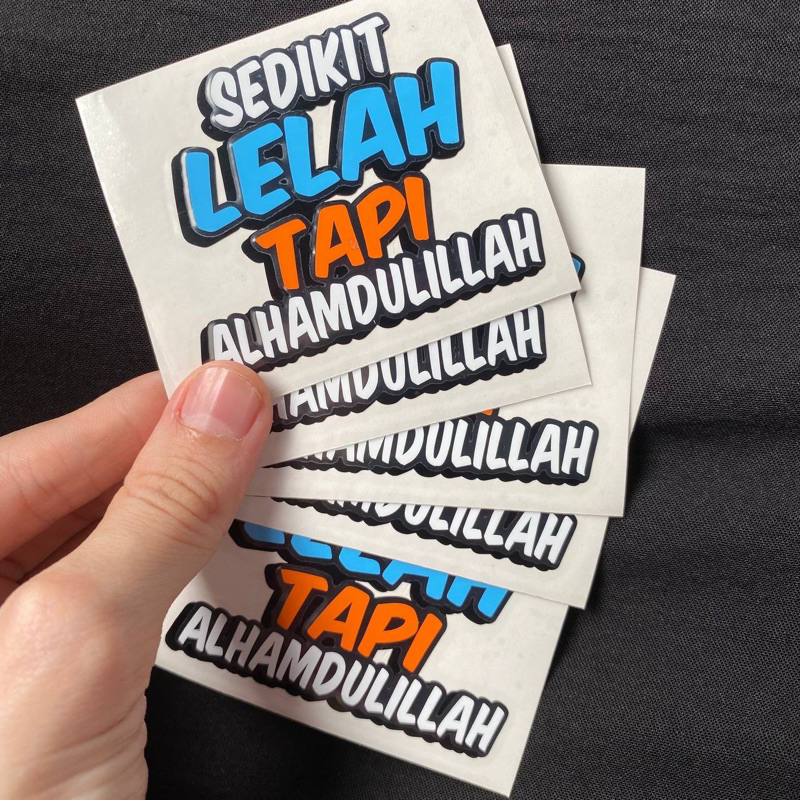 STICKER SEDIKIT LELAH | STICKER MOTOR | STICKER KERETA | Shopee Malaysia