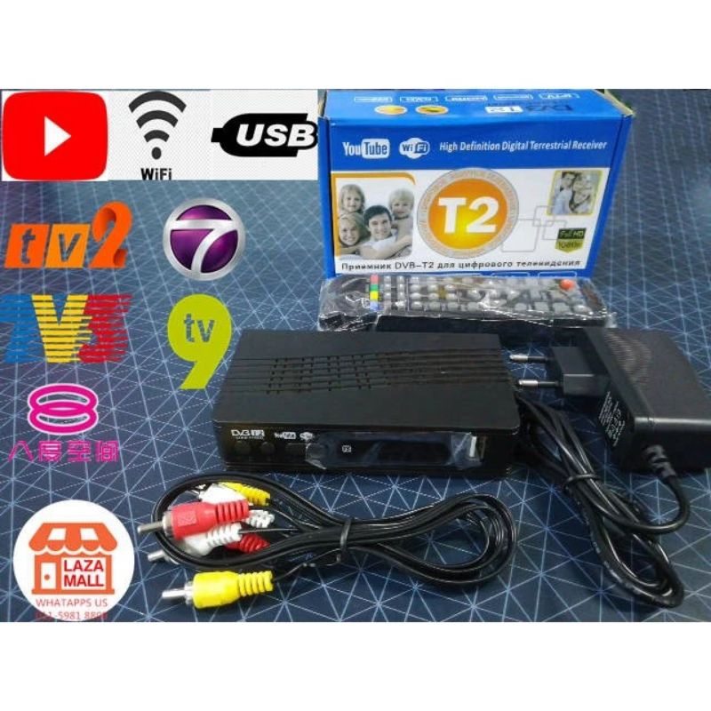 MyTv Decoder Megogo DVBT2 Dekoder MyTv Original USB HD MP4 Player ...