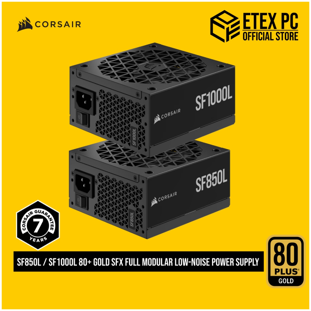 CORSAIR SF850L / SF1000L 80+ Gold SFX Full Modular Low-Noise Power ...