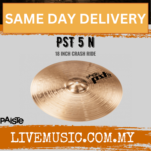 Paiste PST 5 N 18'' Ride/Crash Cymbal ( PAIPST5NCRRI ) | Shopee Malaysia