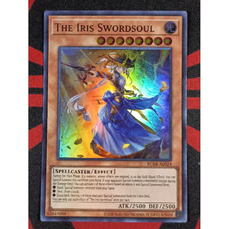 YUGIOH KONAMI RC04-AE024 "The Iris Swordsoul" (Secret Rare/Super Rare) | Shopee Malaysia