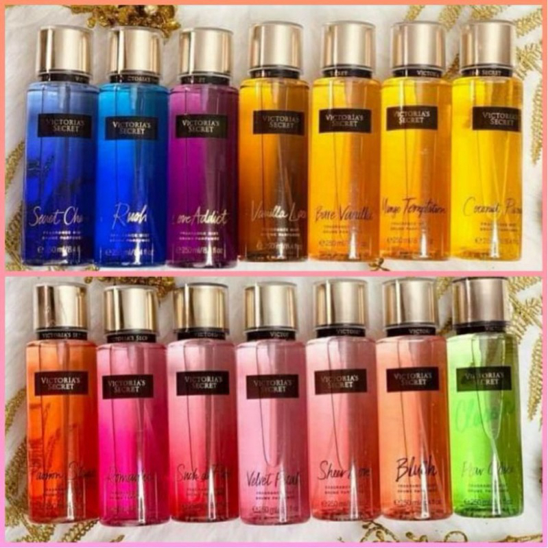 Victoria's Secret Best Selling Body Mist Collection 250 ML | Shopee ...
