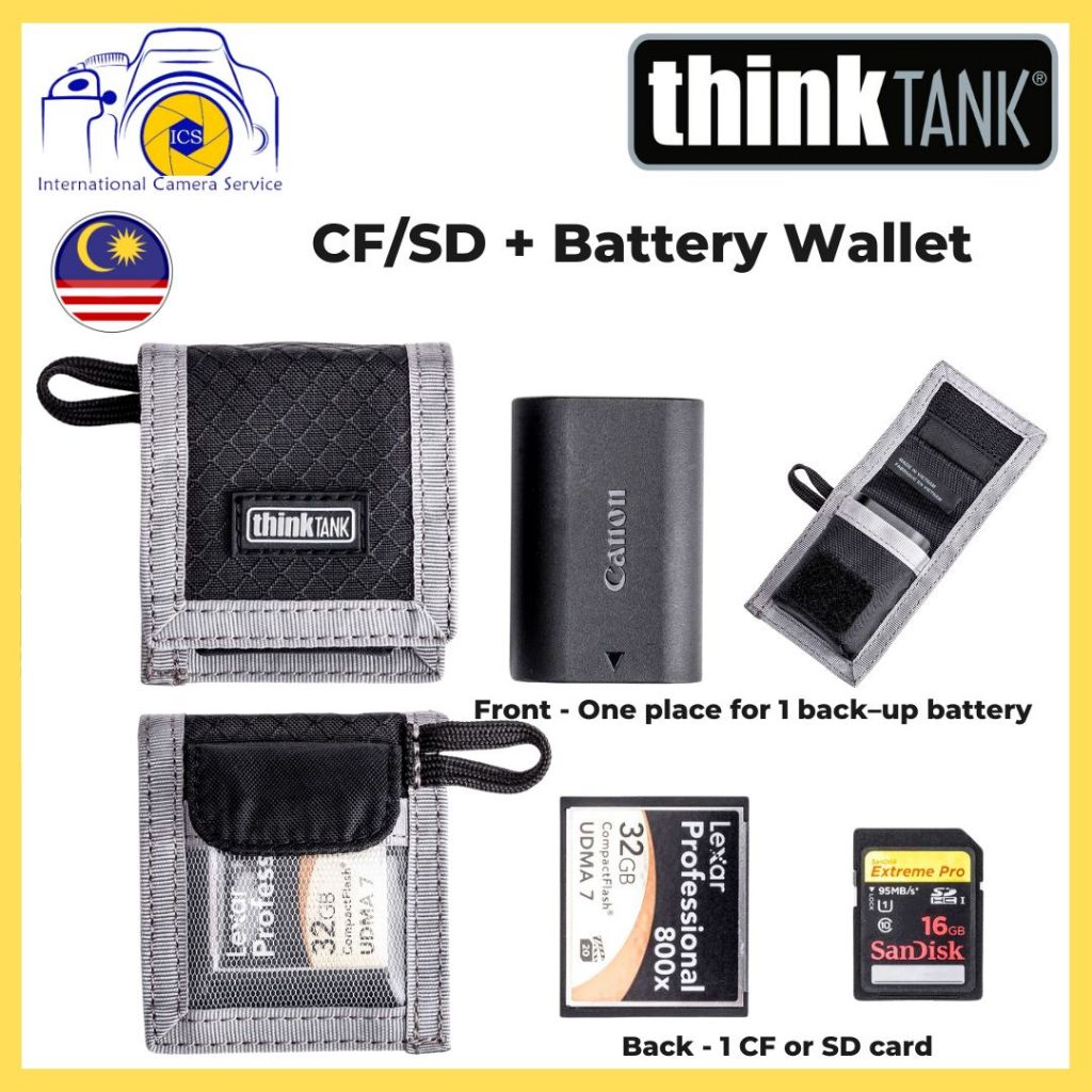 Think Tank Photo CF/SD + Battery Wallet Memory Card Battery Storage ...