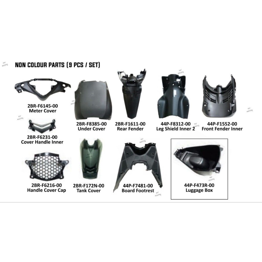 HLD INNER COVER SET EGO / EGO S / EGO S FI / EGO LC / EGO LC FI / SOLARIZ / AVANTIZ / NOUVO S ...