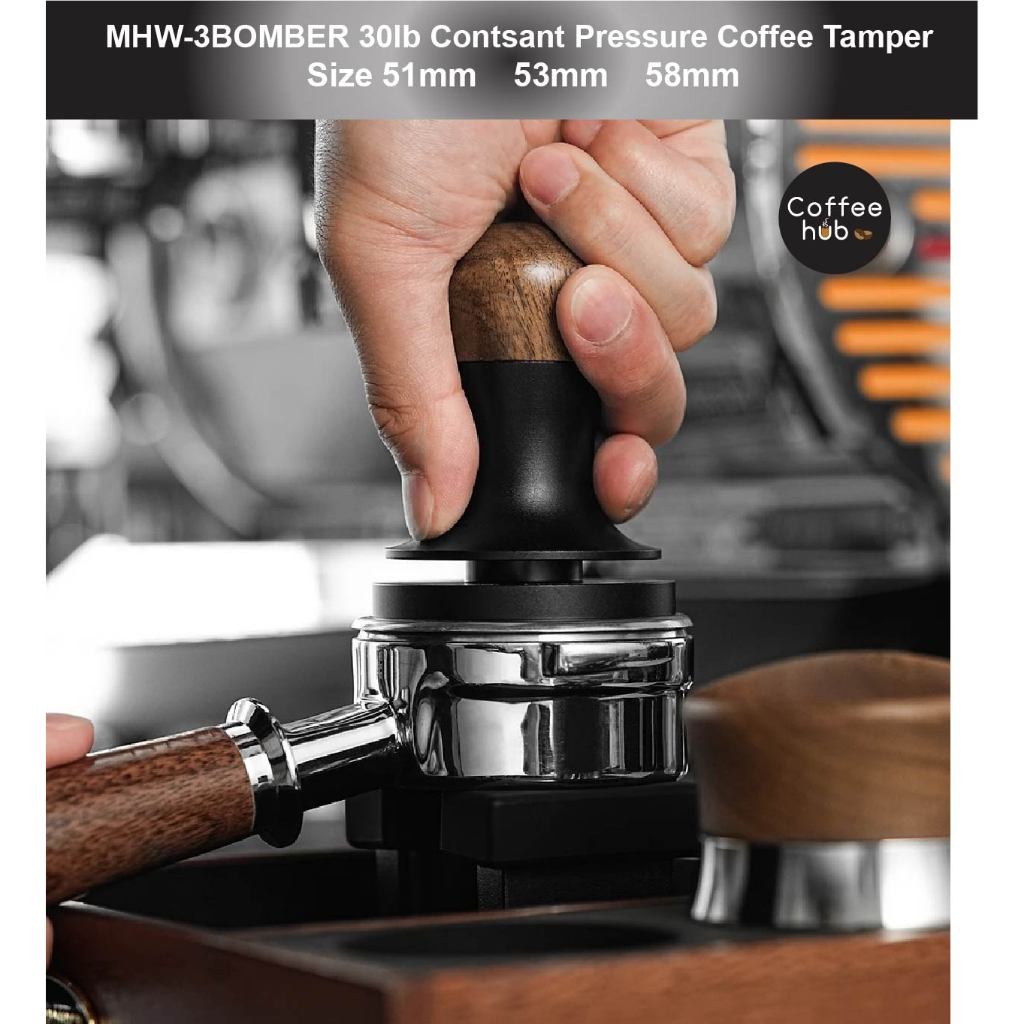(Ready Stock)MHW-3BOMBER 30lb Constant Pressure Coffee Tamper 51mm 53mm ...