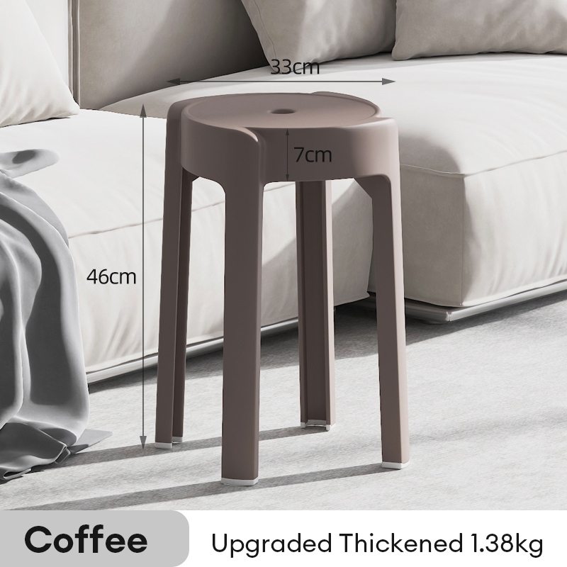 Plastic Chair Stackable Thickened Storage Dining Chair study chair ...