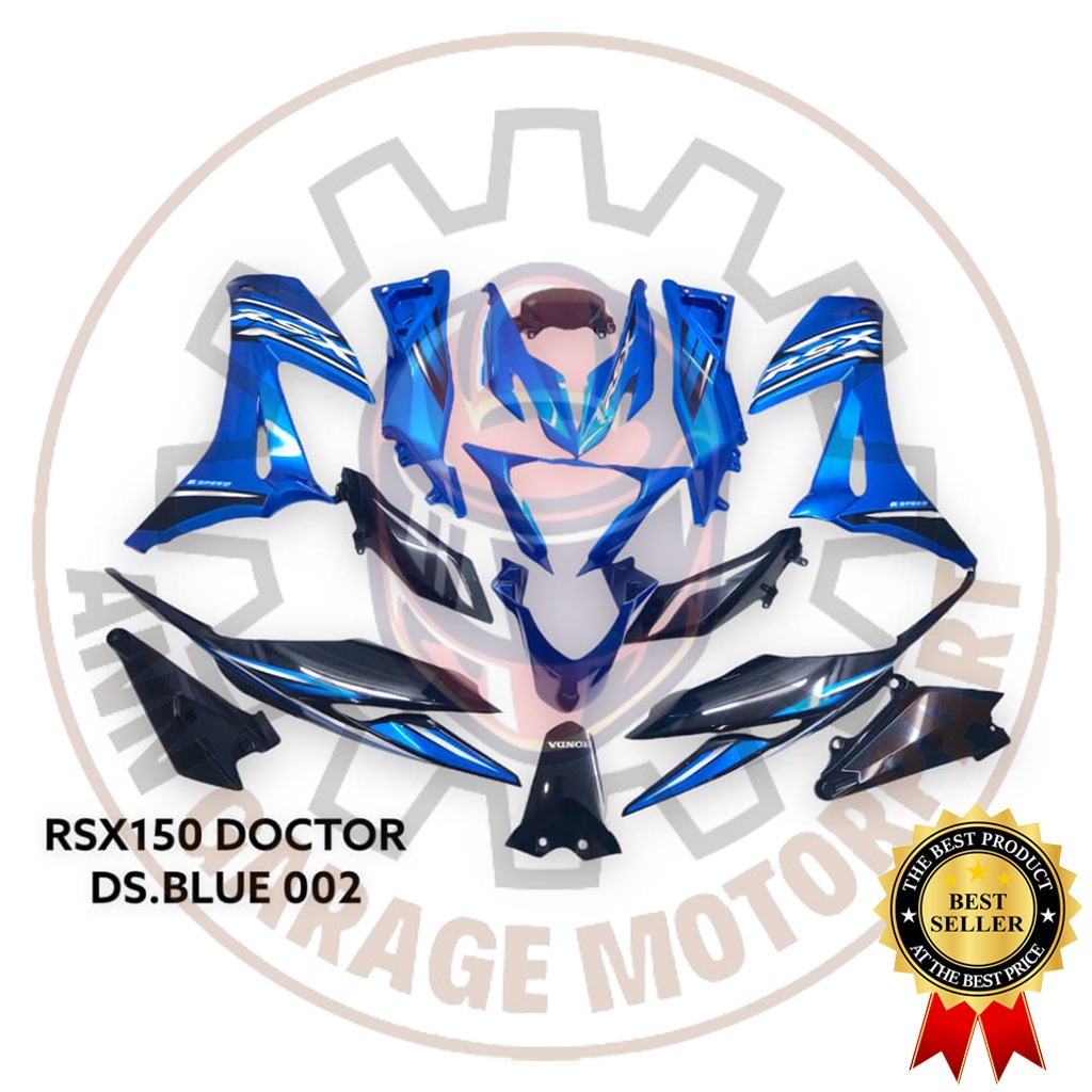 HONDA RSX RS-X 150 RSX150 COVERSET DOCTOR DS BLUE 002 COLOR SIAP TANAM ...