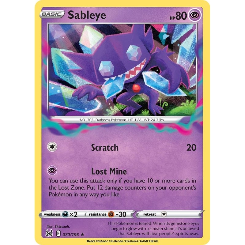 [No.302 /Sableye] Pokemon card (*not genuine product*) | Shopee Malaysia