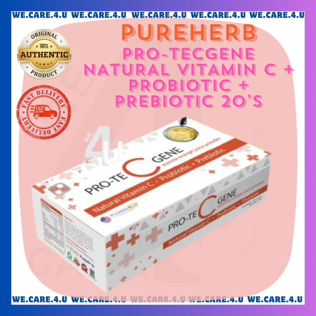 ~PROTECGENE-PROBIOTIC & 1000MG VIT C PUREHERBS PRO-TECGENE SACHET 20'S ...