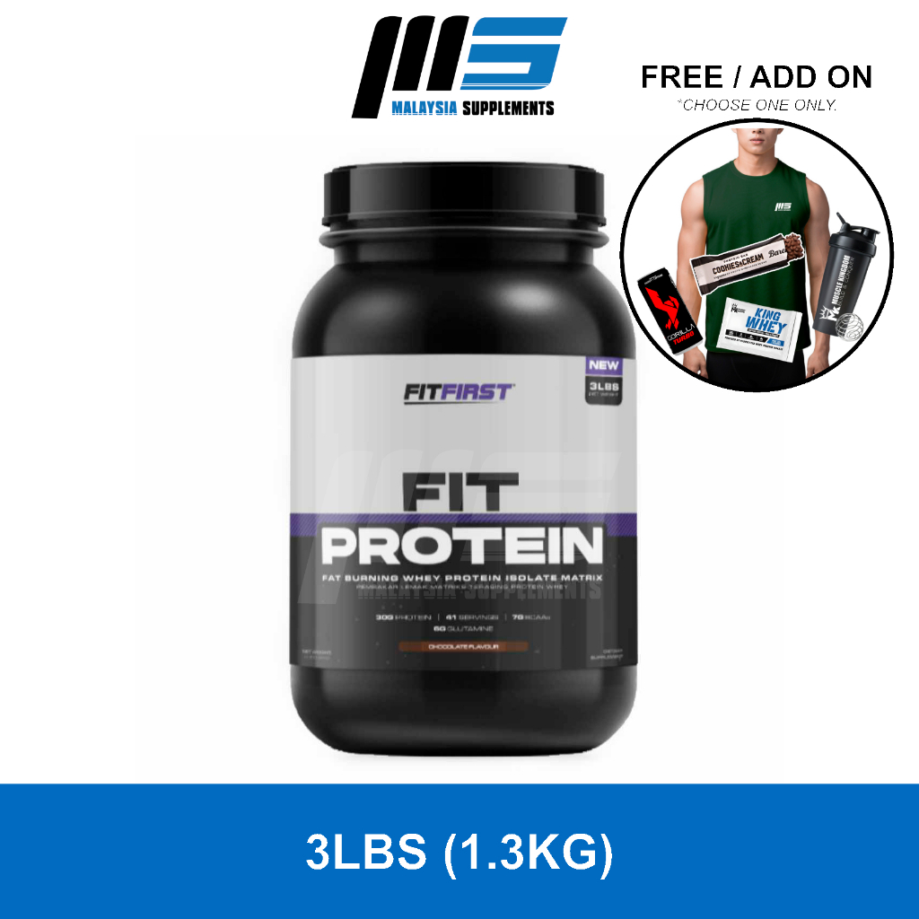 FitFirst Fit Protein (3lbs) [FREE GIFT] - HALAL Fit First Hydrolyzed ...