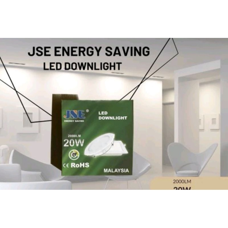 jse 20w led downlight 6500k round (30pcs) | Shopee Malaysia