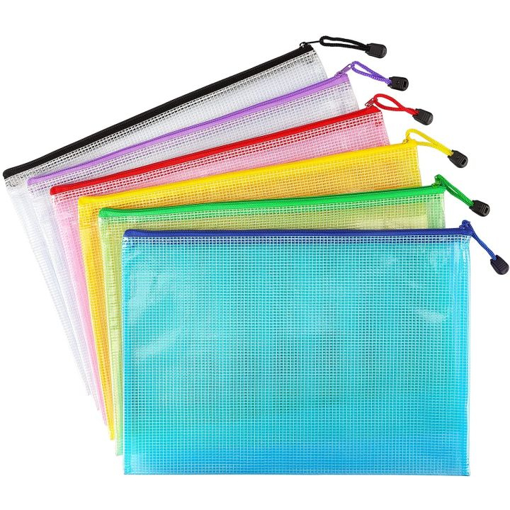A4 /B4 Size File Bag Zipper Zip File (Single Pocket) Folder Document ...