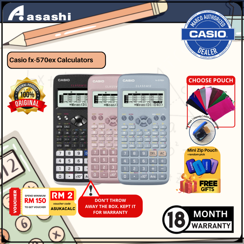 Casio fx-570EX Scientific Calculator | Shopee Malaysia