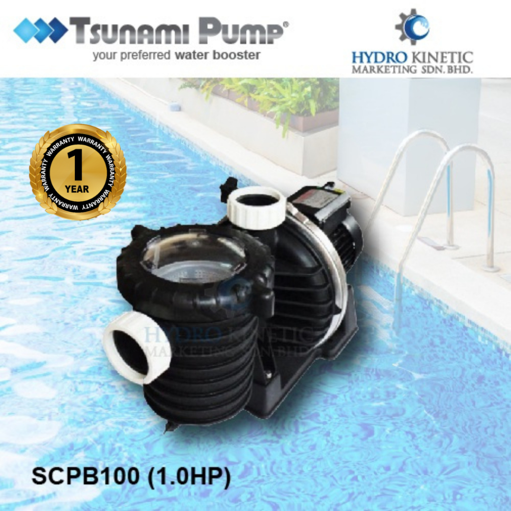 Tsunami SCPB100 (1.0HP) Swimming Pool Water Circulations Pump ...