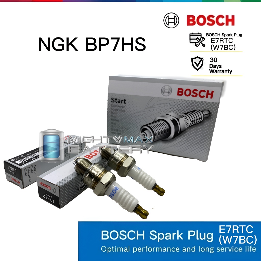 BP7HS E7RTC W7BS BOSCH SPARK PLUG PALAM PENCUCUH NGK Y80 Y100 Y110 ...