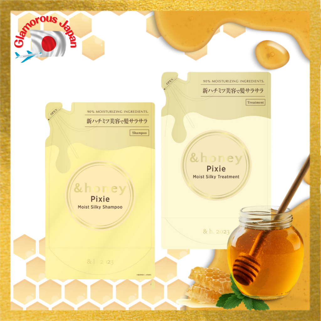 &honey Pixie Moist Silky Shampoo & Treatment Refill 350ml【Direct from Japan】 | Shopee Malaysia
