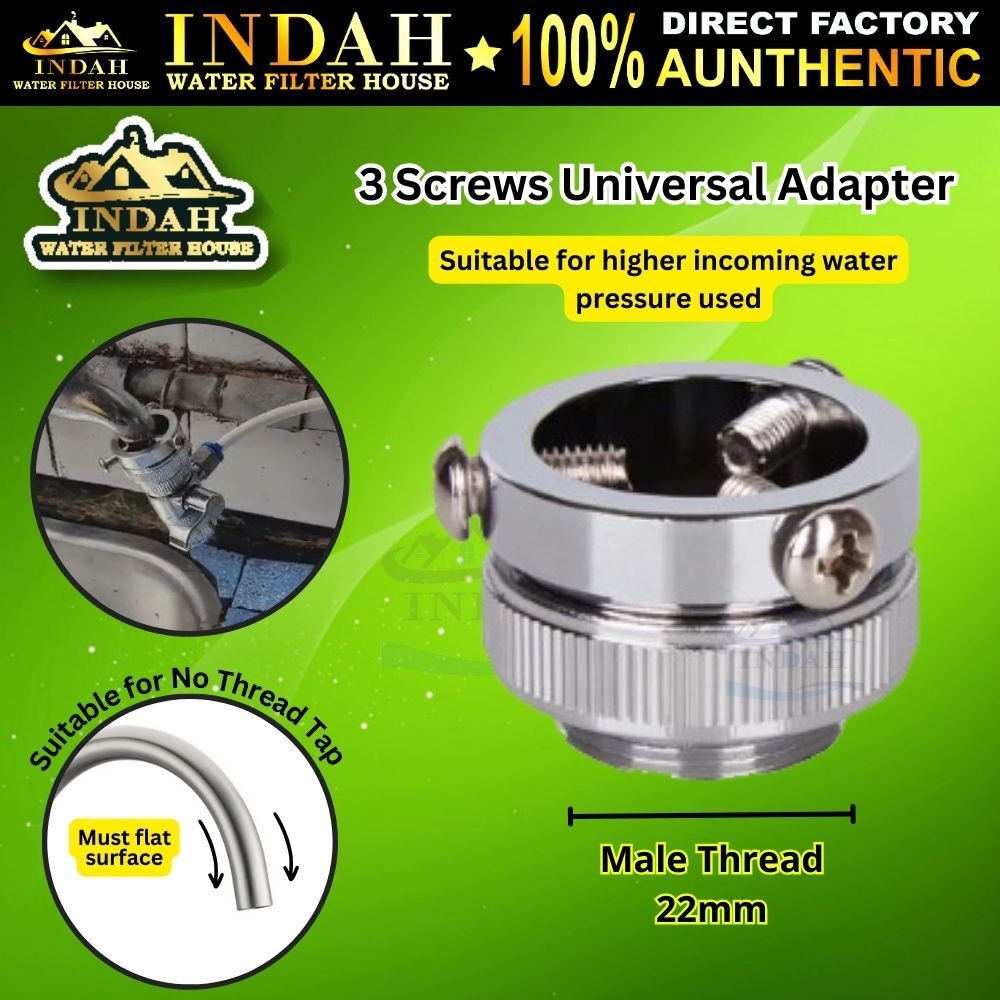 3 Screws Universal External Faucet Adapter Screw Type For Water Filter ...