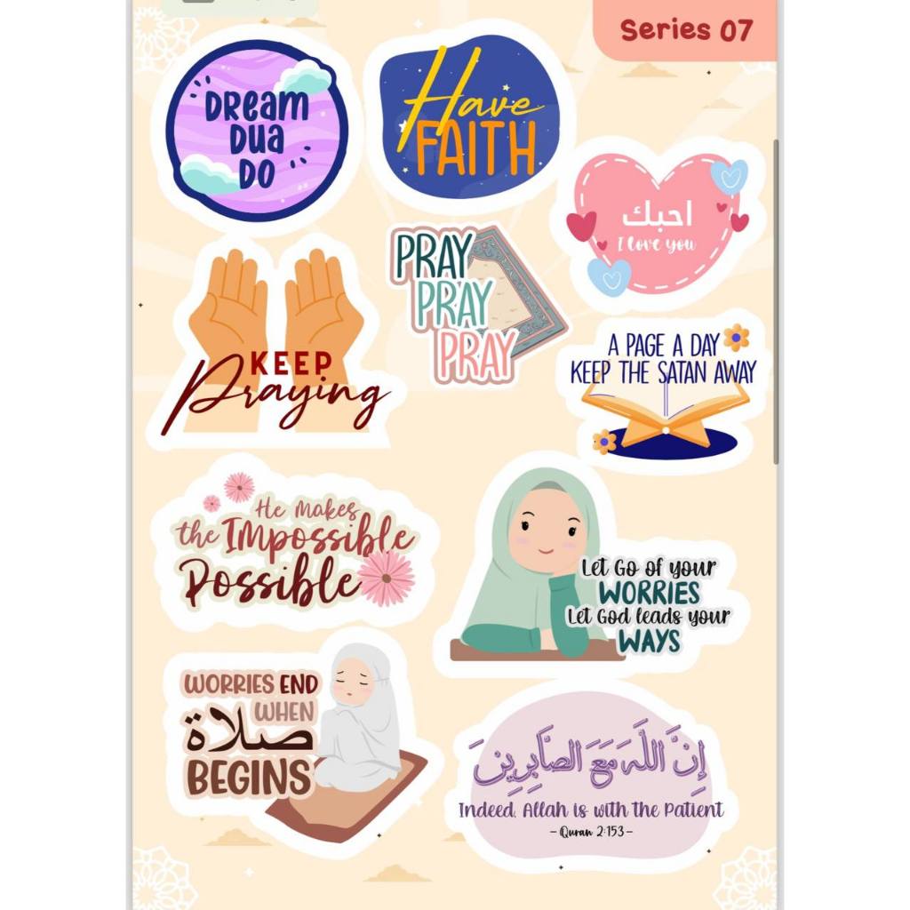 Islamic Quotes Sticker/ Kata-kata Hikmah Islam/ Motivational Quotes ...