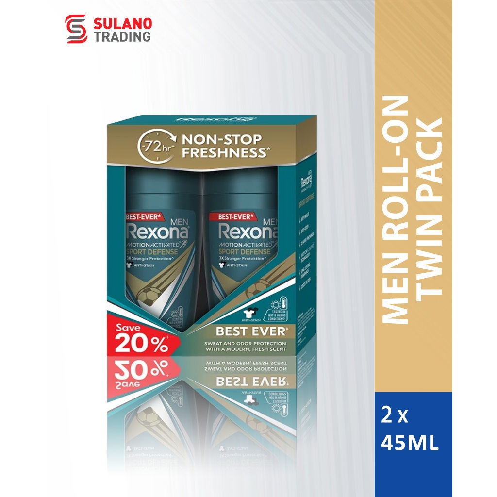 Rexona Men Sport Defense Roll On Twin Pack 2x45ML | Shopee Malaysia