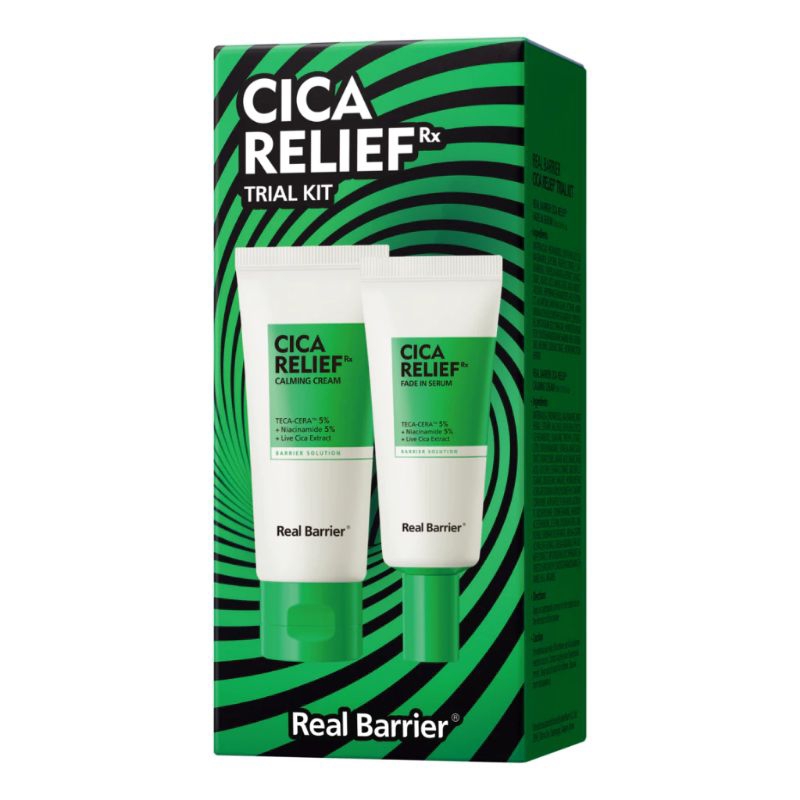 REAL BARRIER Cica Relief Rx Trial Kit (Cream 30ml + Serum 20ml) | Shopee Malaysia